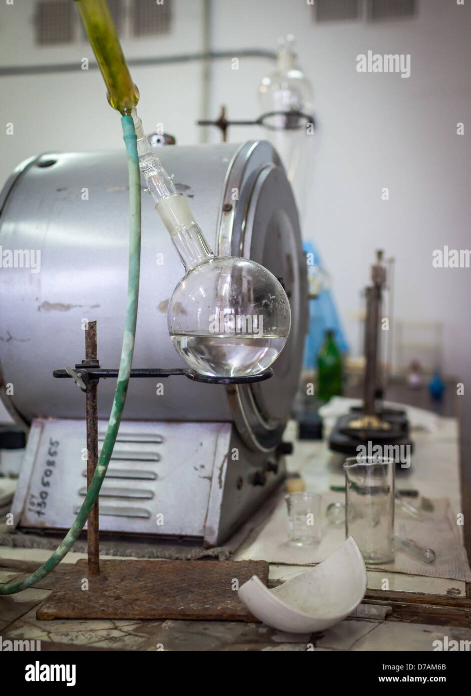 Old chemical laboratory Stock Photo - Alamy