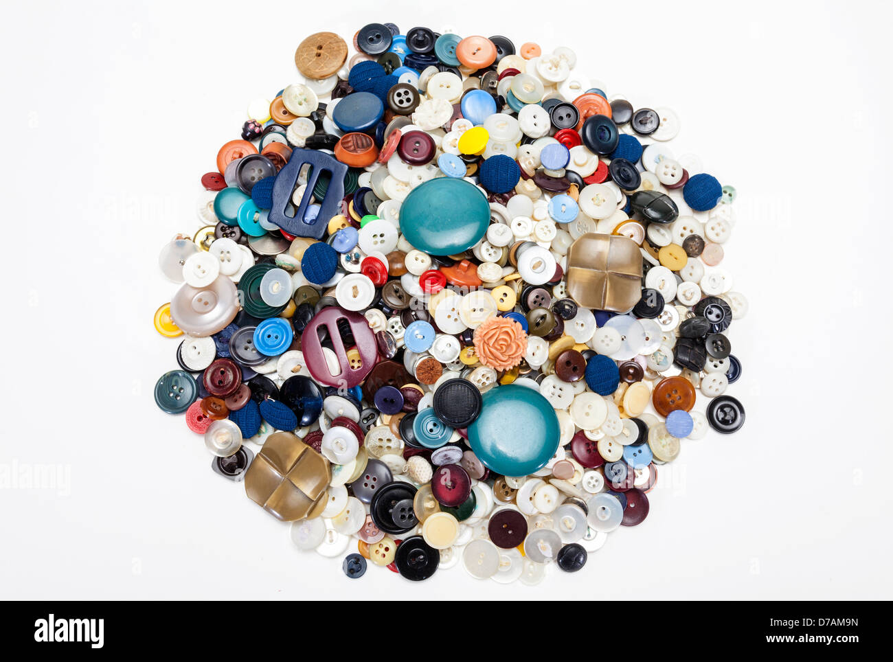 A collection of buttons in a pile Stock Photo - Alamy