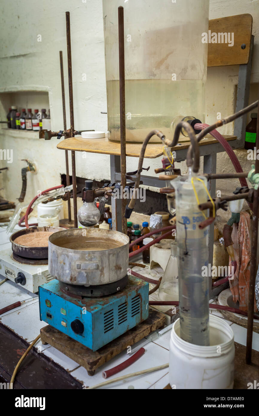 Old chemical laboratory Stock Photo - Alamy