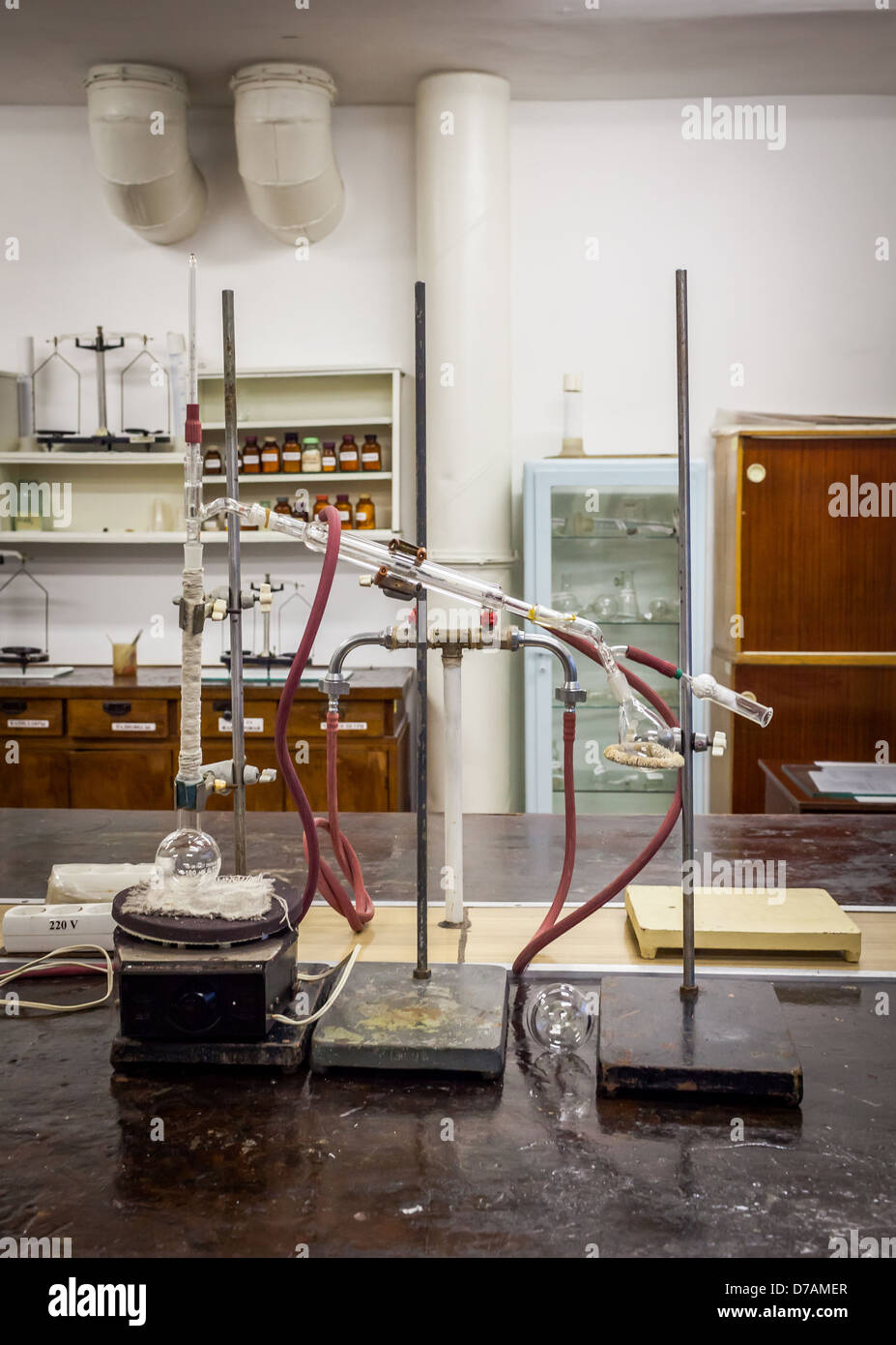 Old chemical laboratory Stock Photo - Alamy