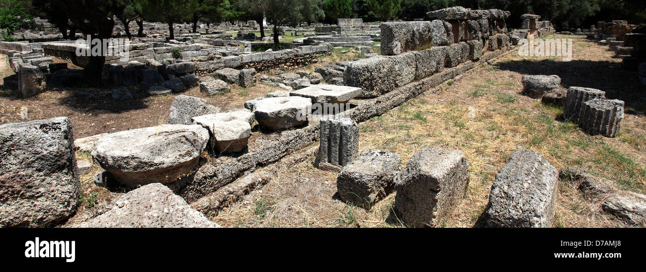 Ruins bouleuterion ancient olympia greece hi-res stock photography and ...