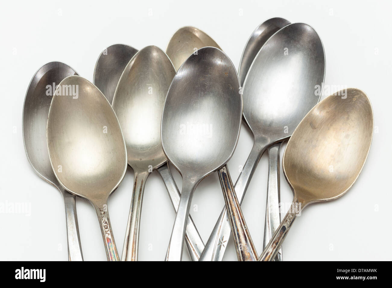 A collection of spoons Stock Photo - Alamy