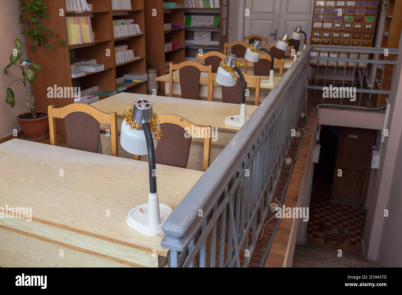 Inside Krupskaya Library in Donetsk, Ukraine Stock Photo - Alamy
