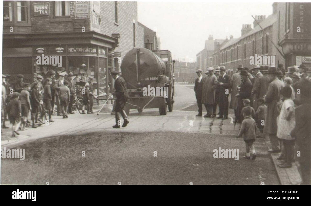 A photograph of Bell Street in Central Estate, West Hartlepool, showing ...