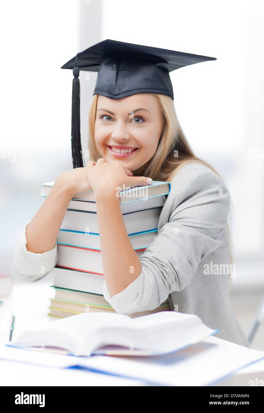 student in graduation cap Stock Photo - Alamy