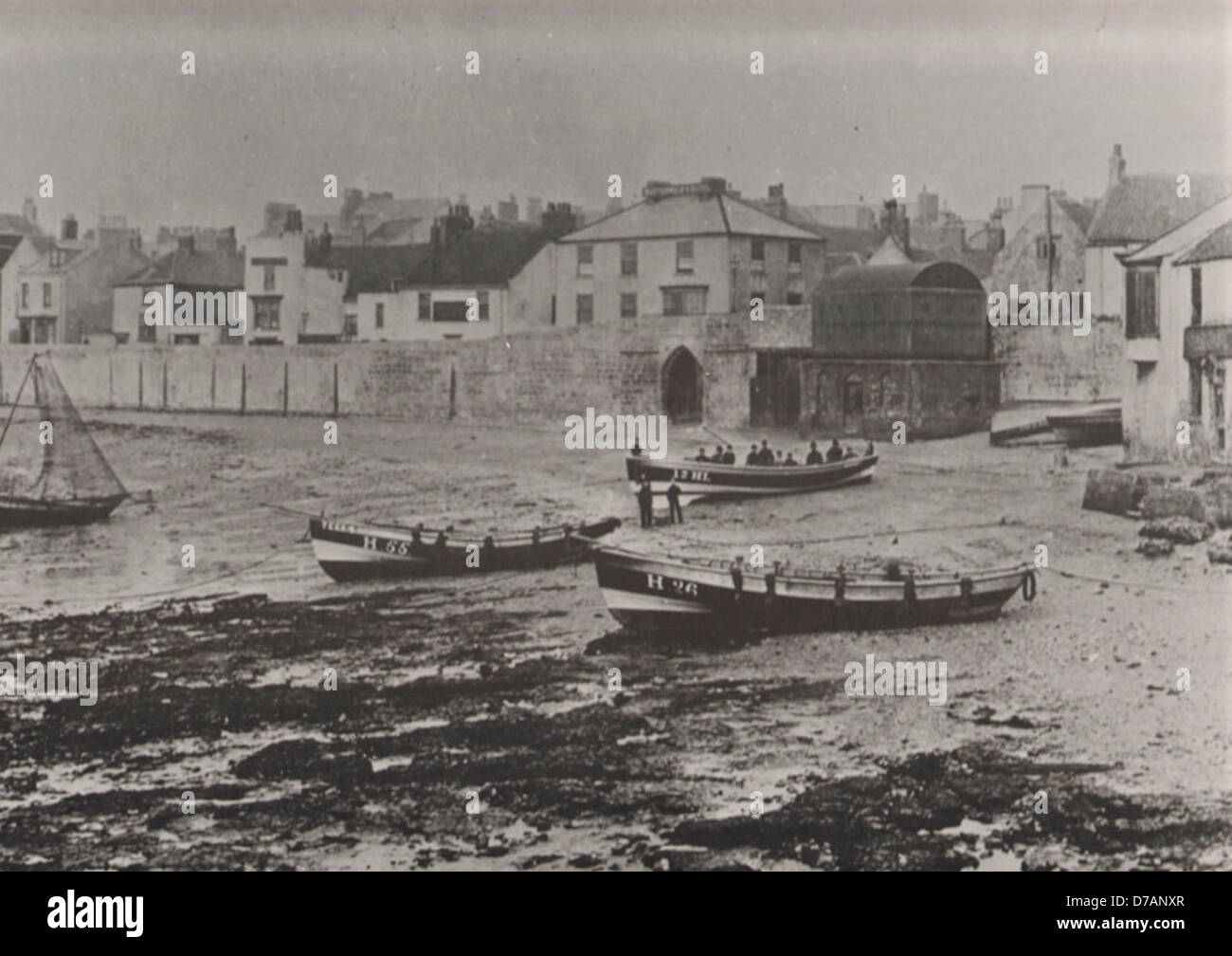 A landscape photograph of Hartlepool, showing the Reverend Pattison ...