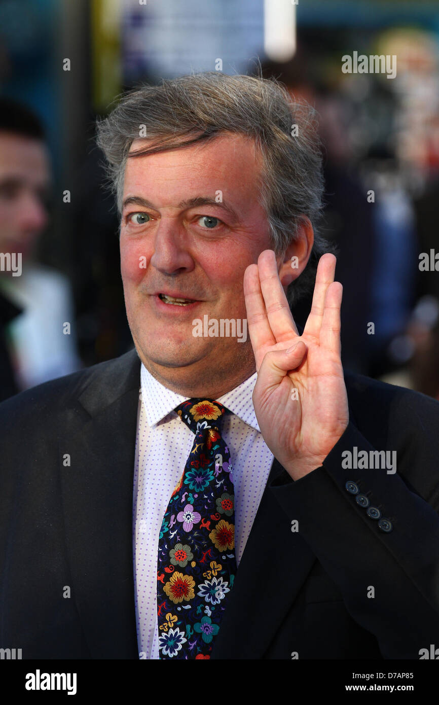London, UK, 2nd May, 2013: Stephen Fry attends the UK Premiere of 'Star ...