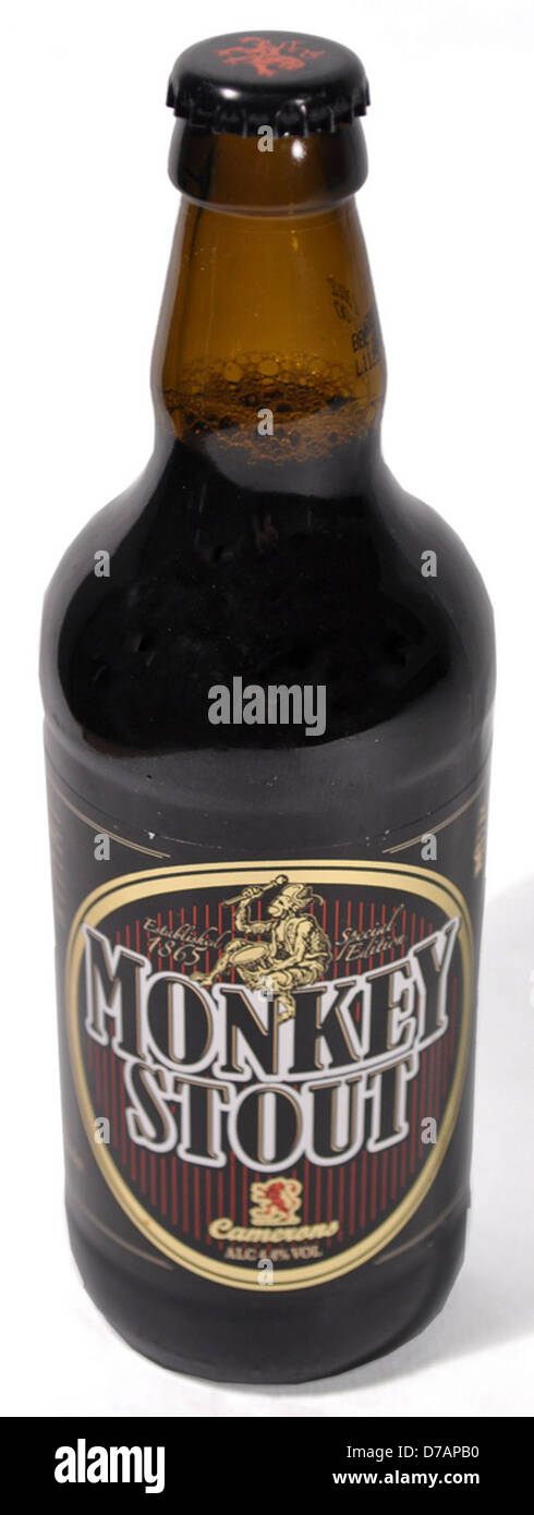 This bottle of Monkey Stout beer from 1865 is a special edition brew ...