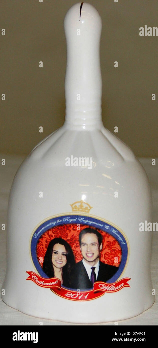 This image depicts a bell associated with a royal wedding, symbolizing ...