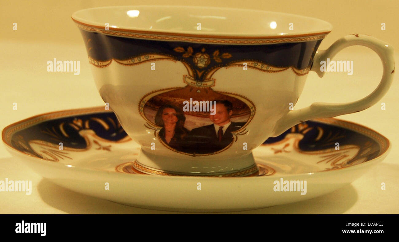 This Royal Wedding Cup and Saucer set is a commemorative item, likely ...