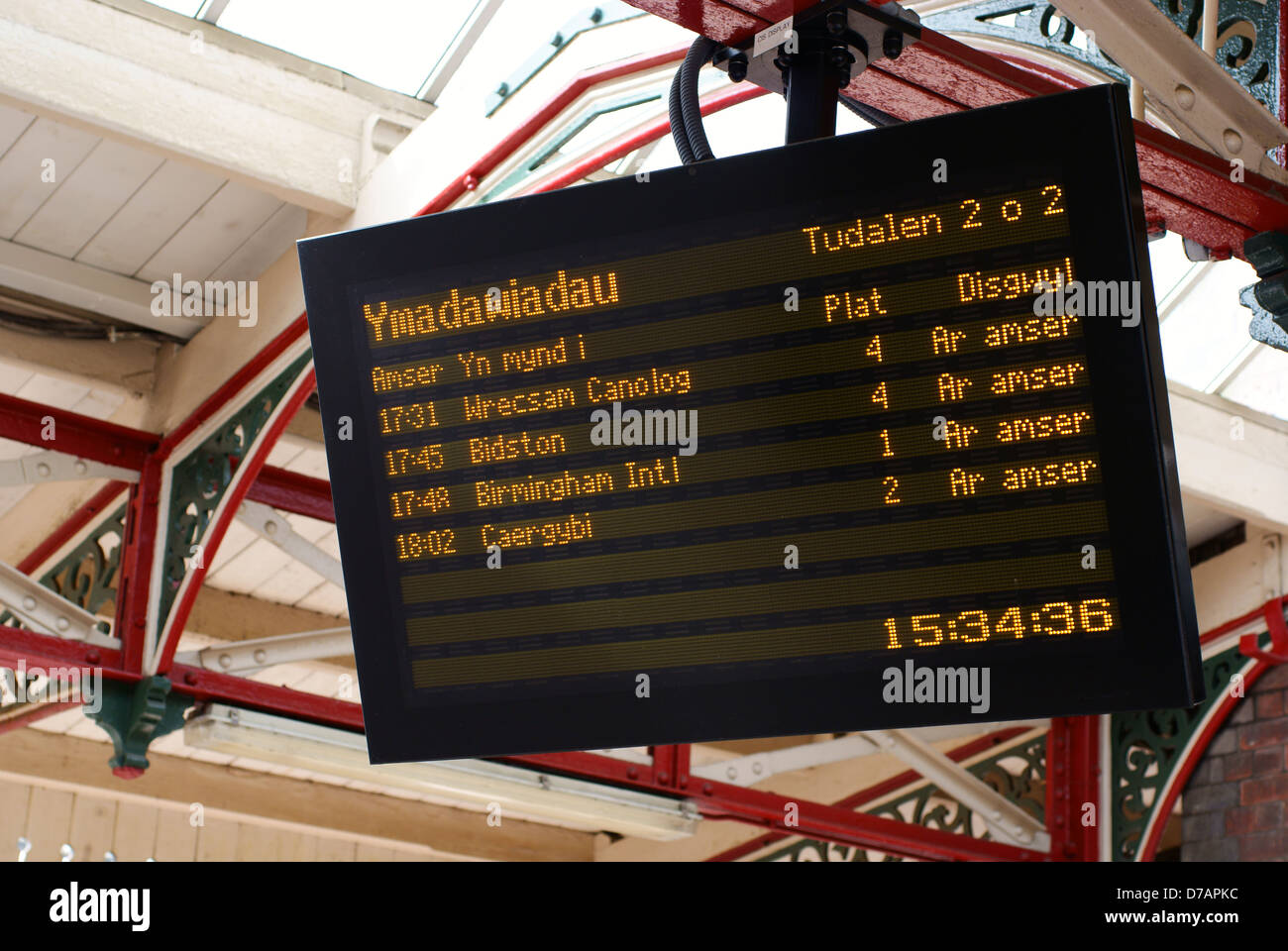 Uk Rail Information Board Stock Photos & Uk Rail Information Board ...