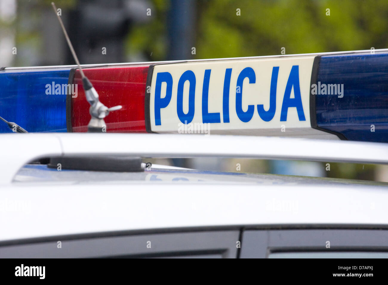The light bar of a police car hi-res stock photography and images - Alamy