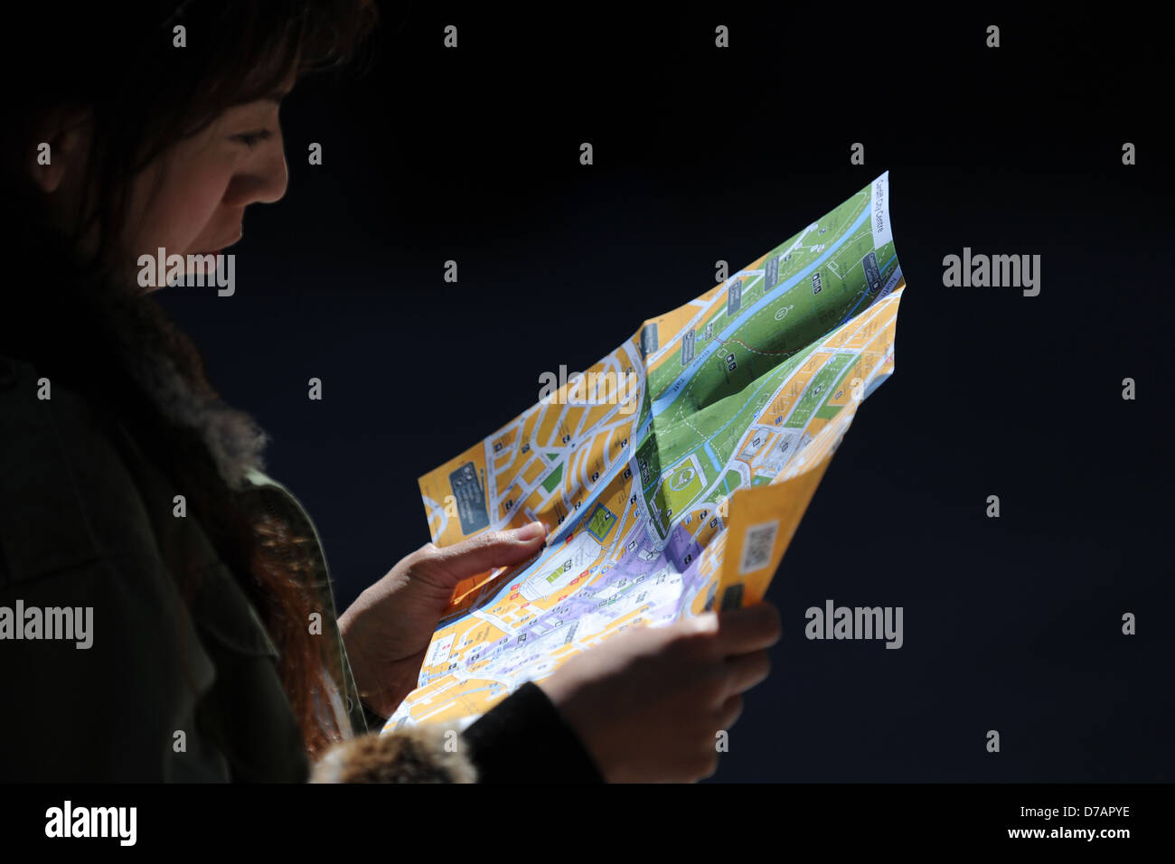 Cardiff map hi-res stock photography and images - Alamy