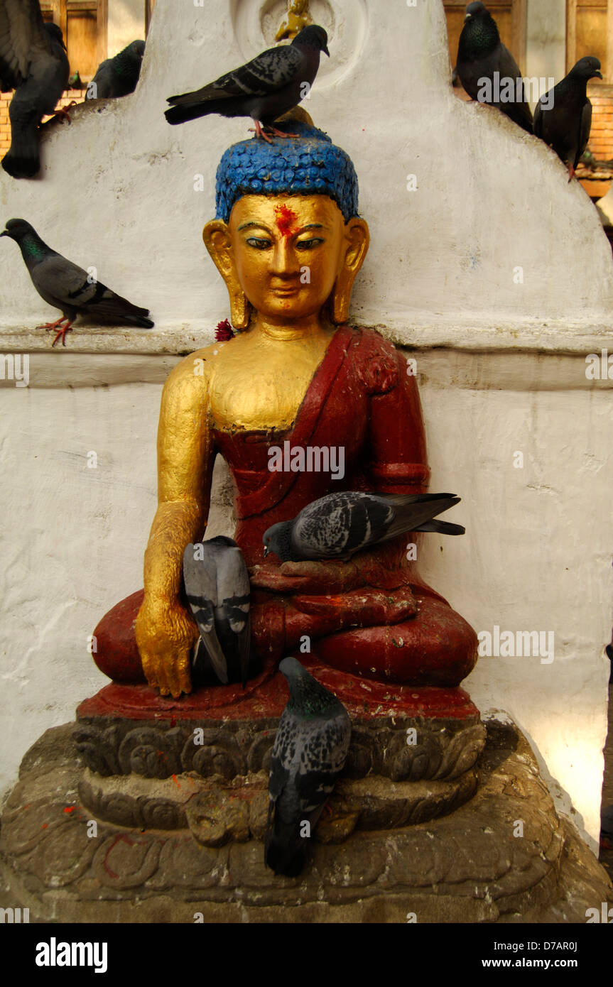 a buddhist image statue in Kathmandu nepal Stock Photo - Alamy