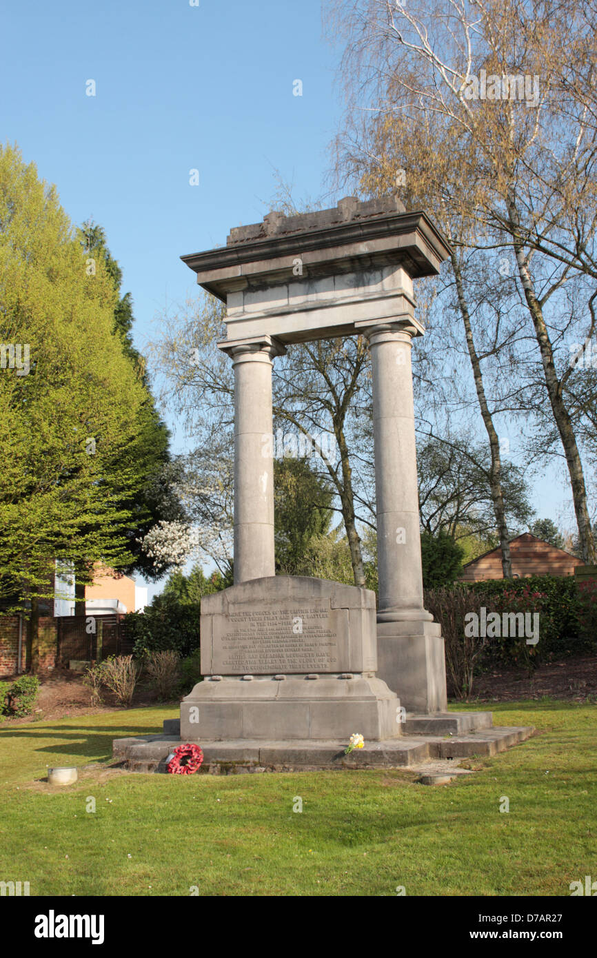 Monument to the First and Last Battles of WW1 Mons Belgium Stock Photo ...