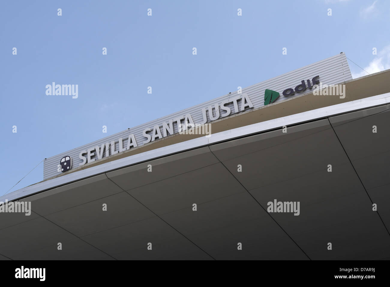 Seville Santa Justa Bus Station facade Stock Photo - Alamy