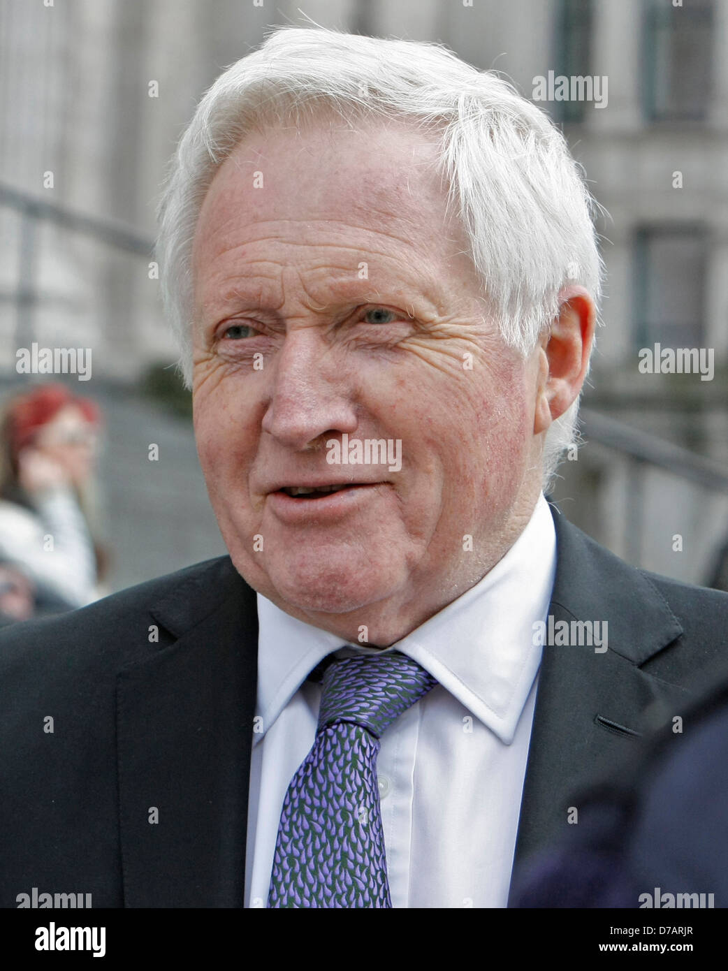 jounalist and broadcaster david dimbleby meets member of the armed ...