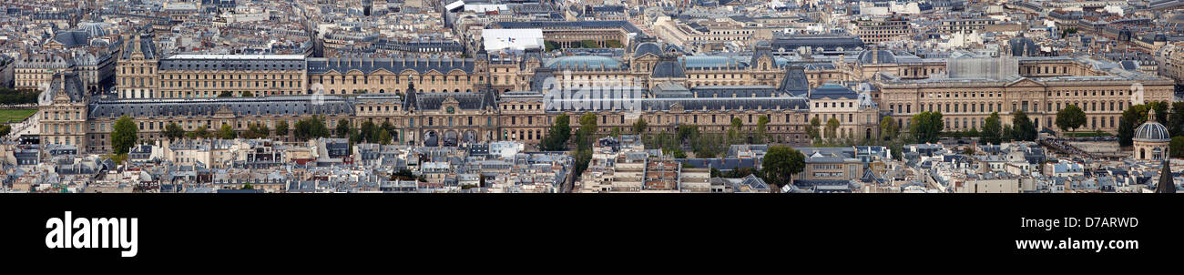 Panoramic shot louvre museum hi-res stock photography and images - Alamy