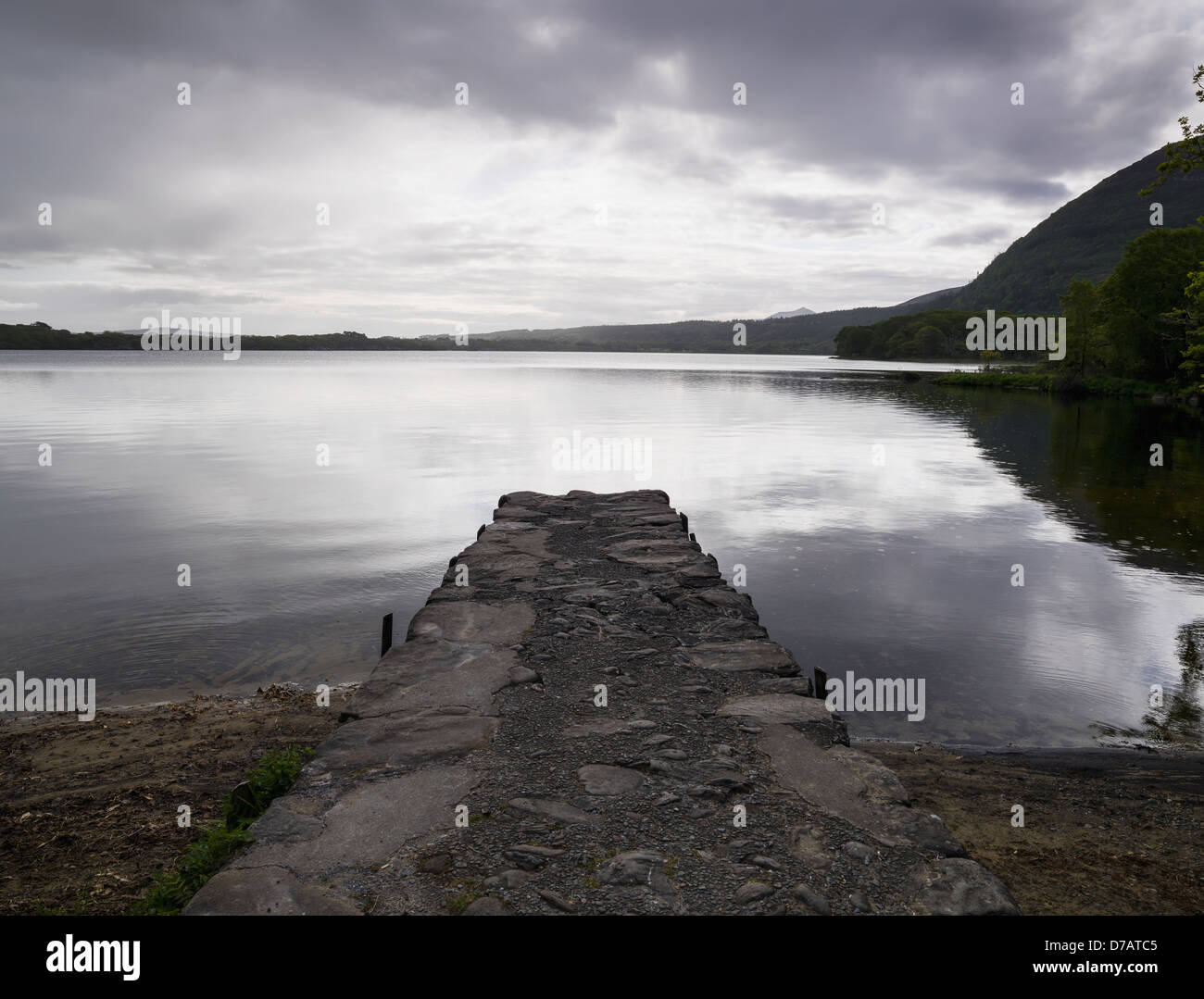 Stone Dock At Muckross Lake Killarney National Park;Killarney County ...