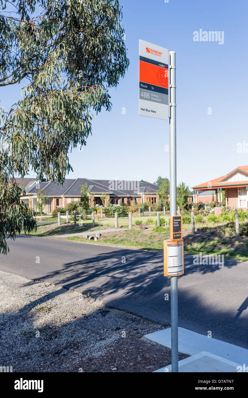 bus stop late afternoon Stock Photo - Alamy