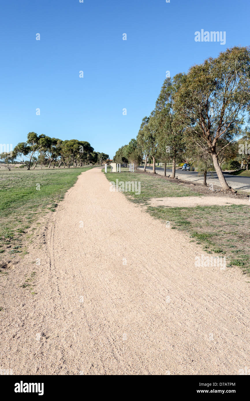 Walking path in park Stock Photo - Alamy