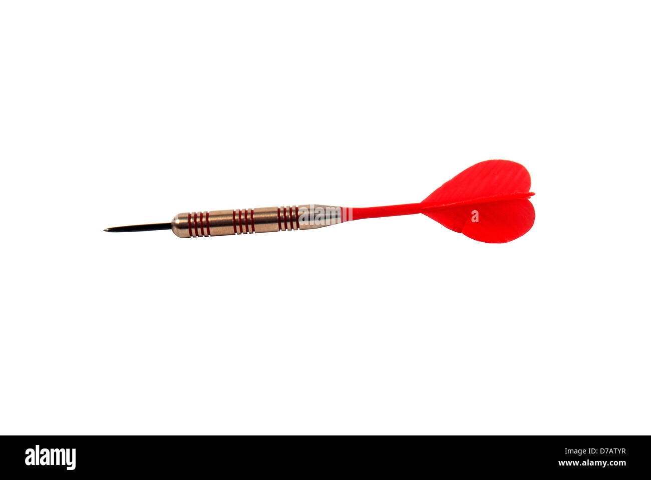 A Dart On A White Background Stock Photo - Alamy