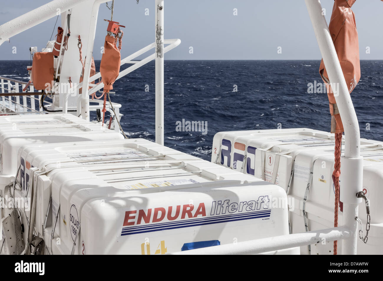 Life rafts on cruise ship hi-res stock photography and images - Alamy