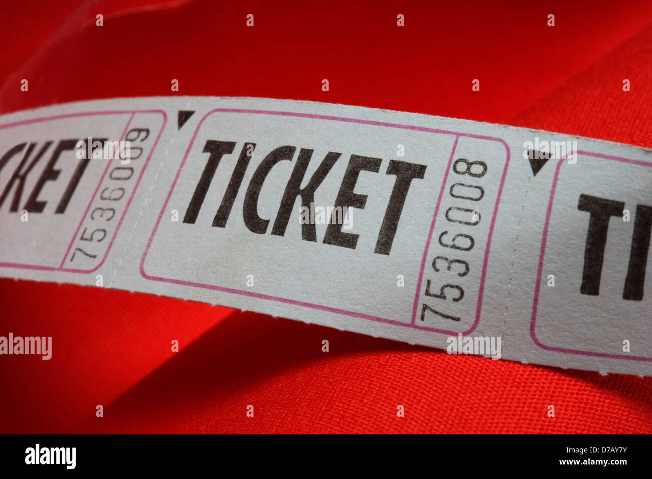Blue raffle ticket hi-res stock photography and images - Alamy