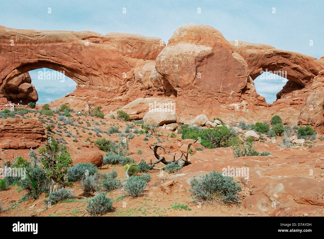 North and South Windows, Arches NP, Utah, USA Stock Photo - Alamy