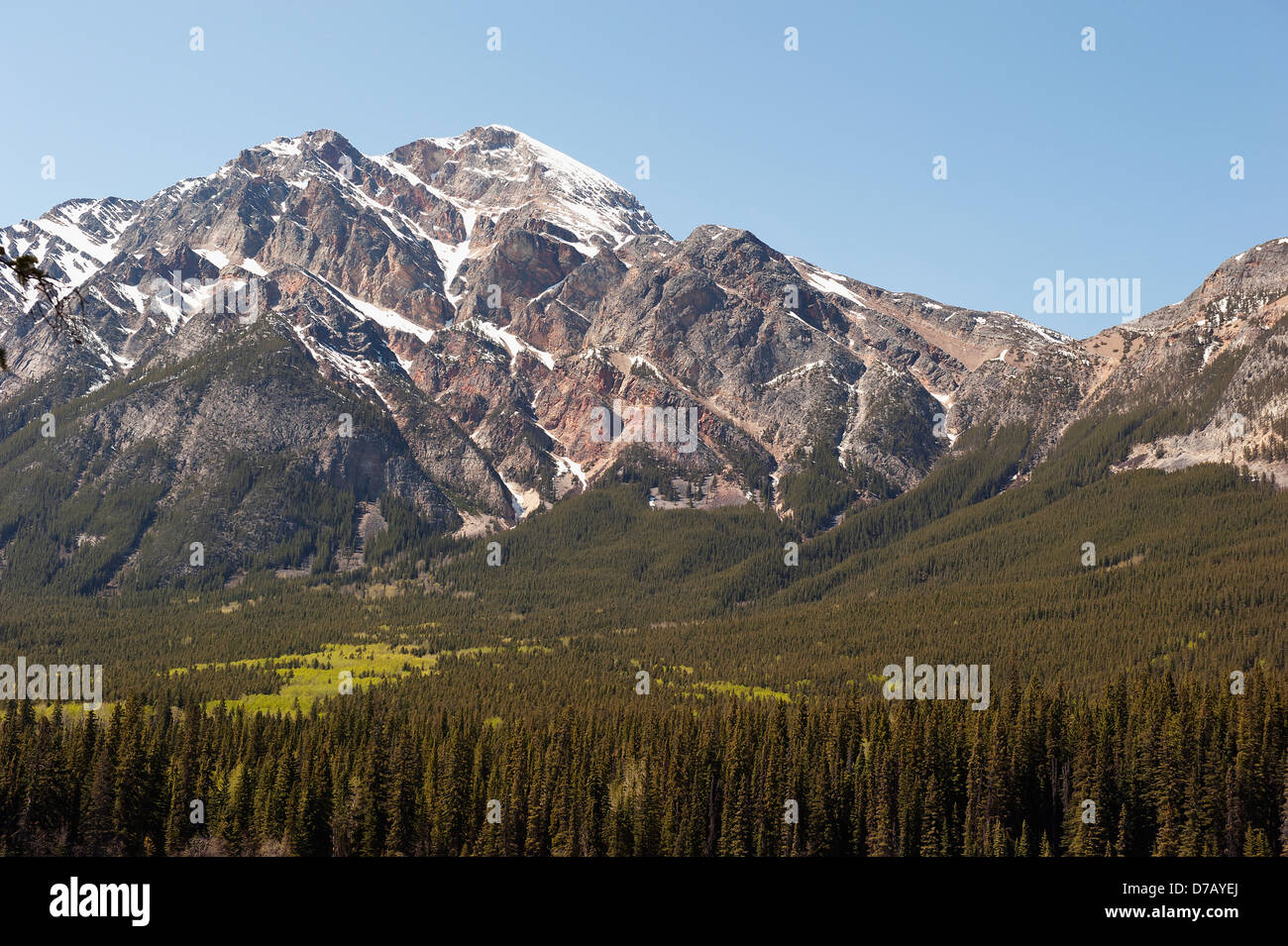 Pyramid Mountain;Alberta Canada Stock Photo - Alamy
