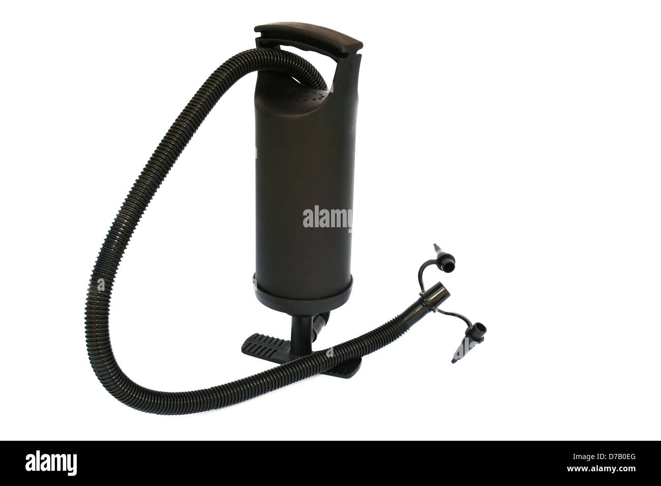 Bicycle air pump isolated on a white background Stock Photo - Alamy