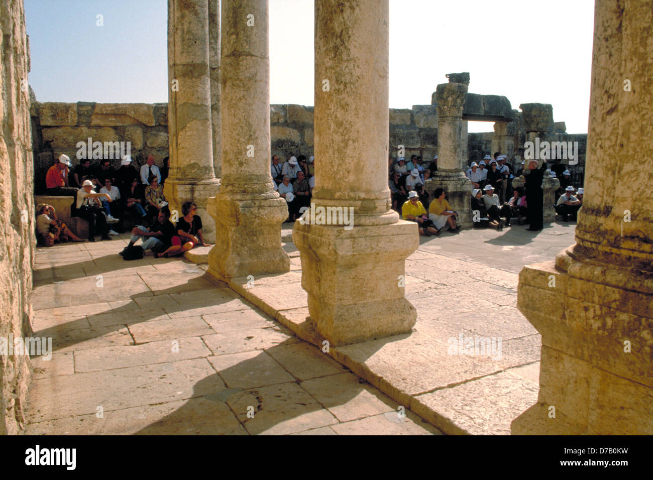 the synagogue of capernaum Stock Photo - Alamy