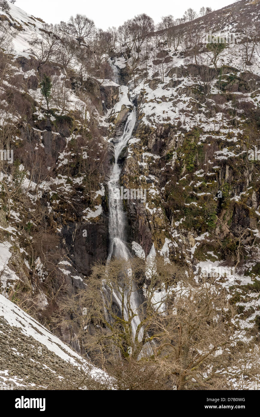 Pistyll Rhaeadr waterfall near Penmaenmawr North Wales known locally as ...