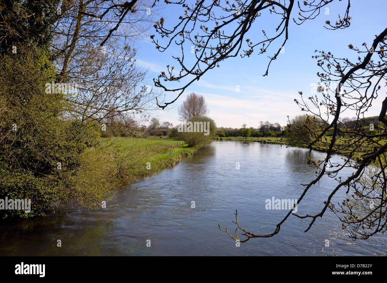 Itchen river water meadows hi-res stock photography and images - Alamy