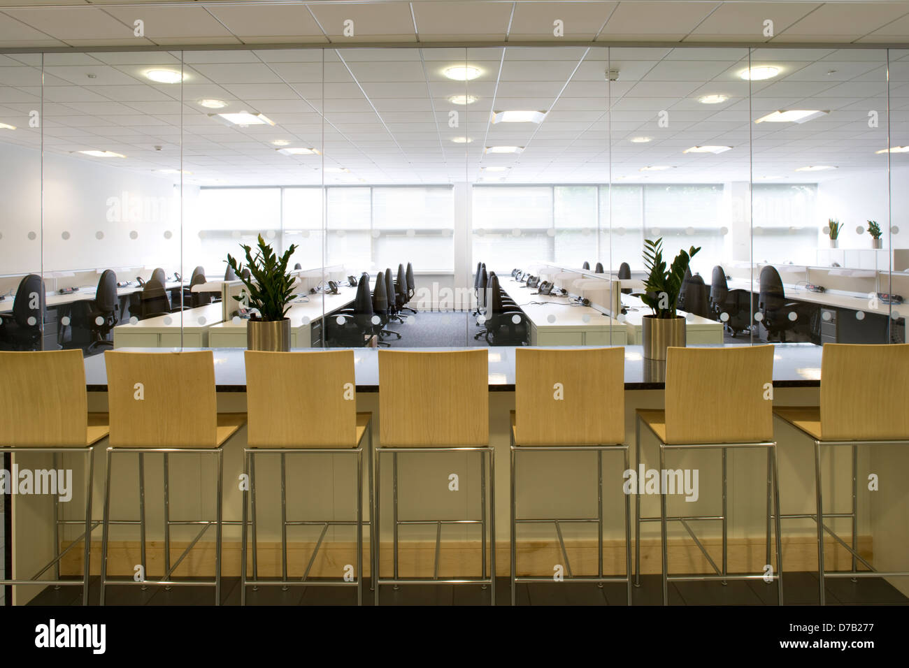 company staff restaurant and office interior Stock Photo - Alamy