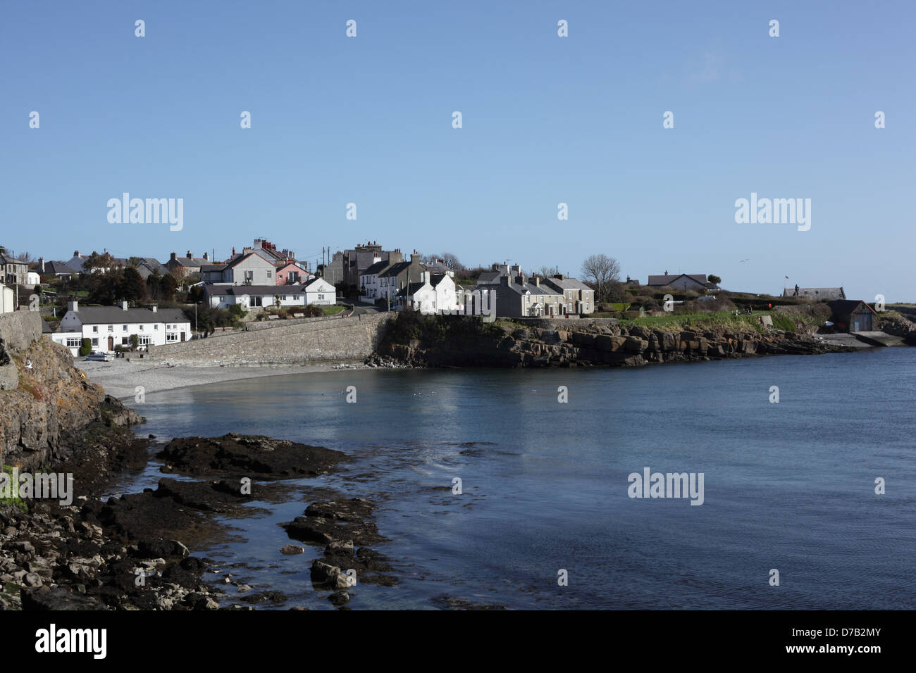 The coastal path, Moelfre Bay area, Anglesey, North Wales, April 2013 ...