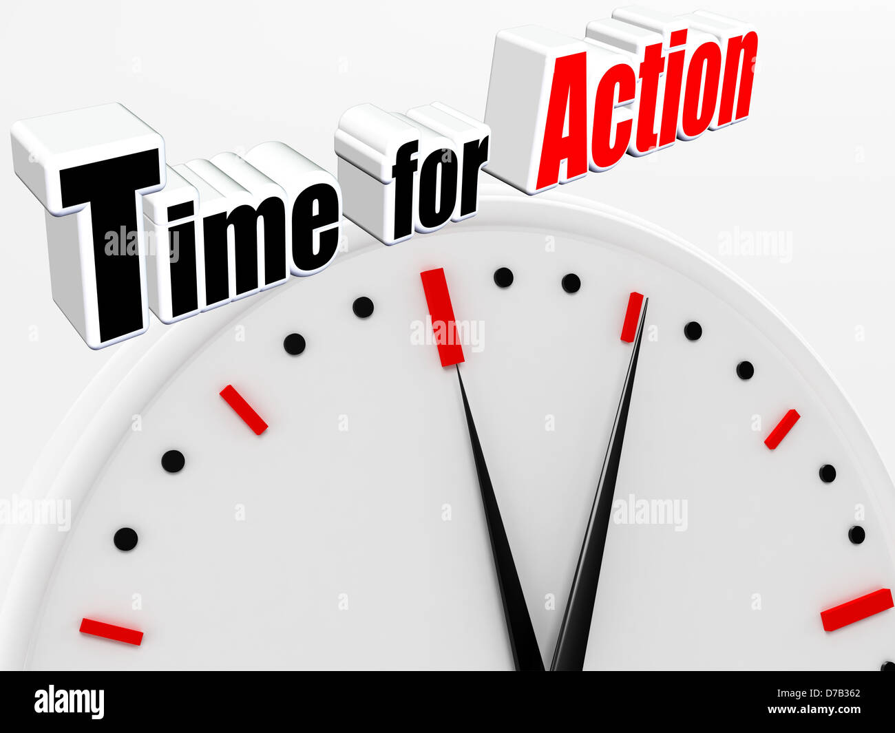 Time For Action Stock Photo - Alamy