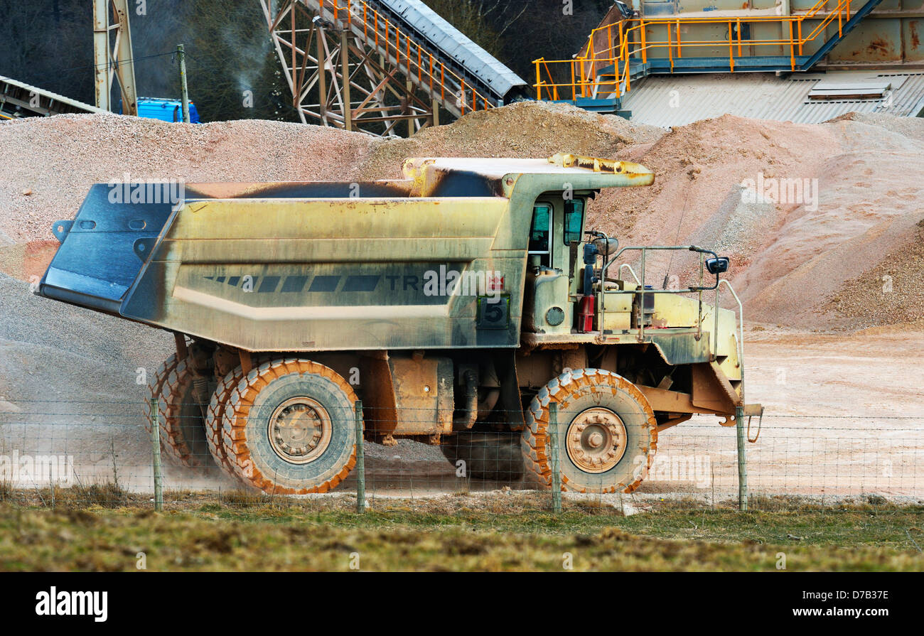 Terex TR35 Dump Truck. Shap Beck Quarry, Shap, Cumbria, England, United ...