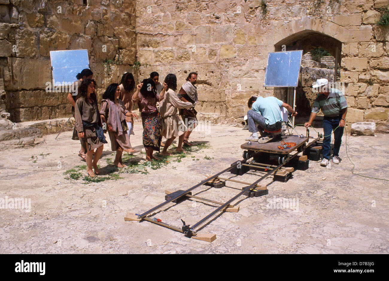 actors and cameramen at a production of a movie Stock Photo - Alamy