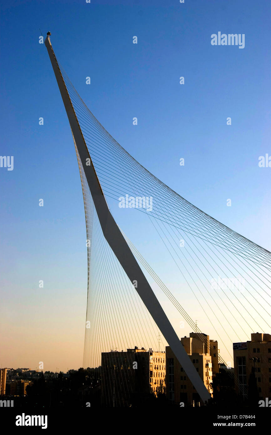 The Harp Bridge (Gesher Hametarim Stock Photo - Alamy