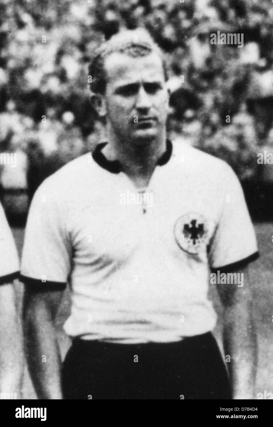 Werner Liebrich, photographed before the final match of the soccer ...