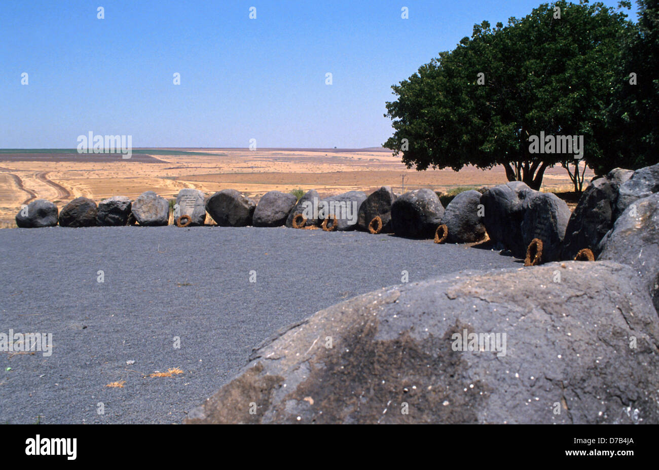memorial site of moshav moledet in the lower galilee Stock Photo - Alamy