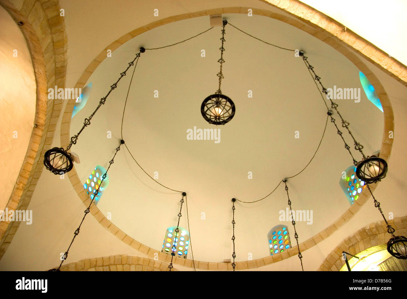 Ceiling of Eliahu Hanavi synagogue in the old city of jerusalem Stock ...