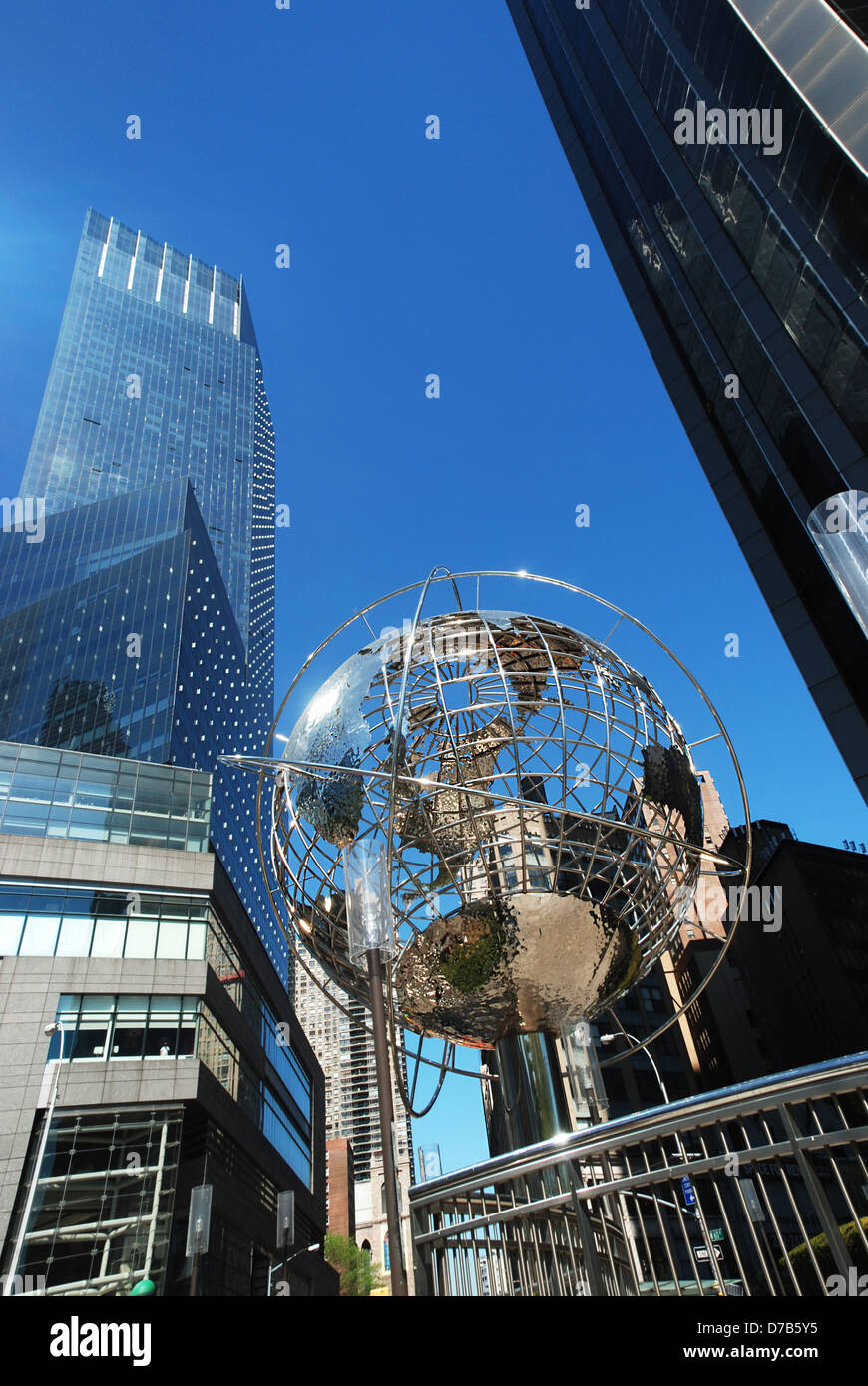 Globe at Trump Tower on Columbus Circle in New York Stock Photo - Alamy