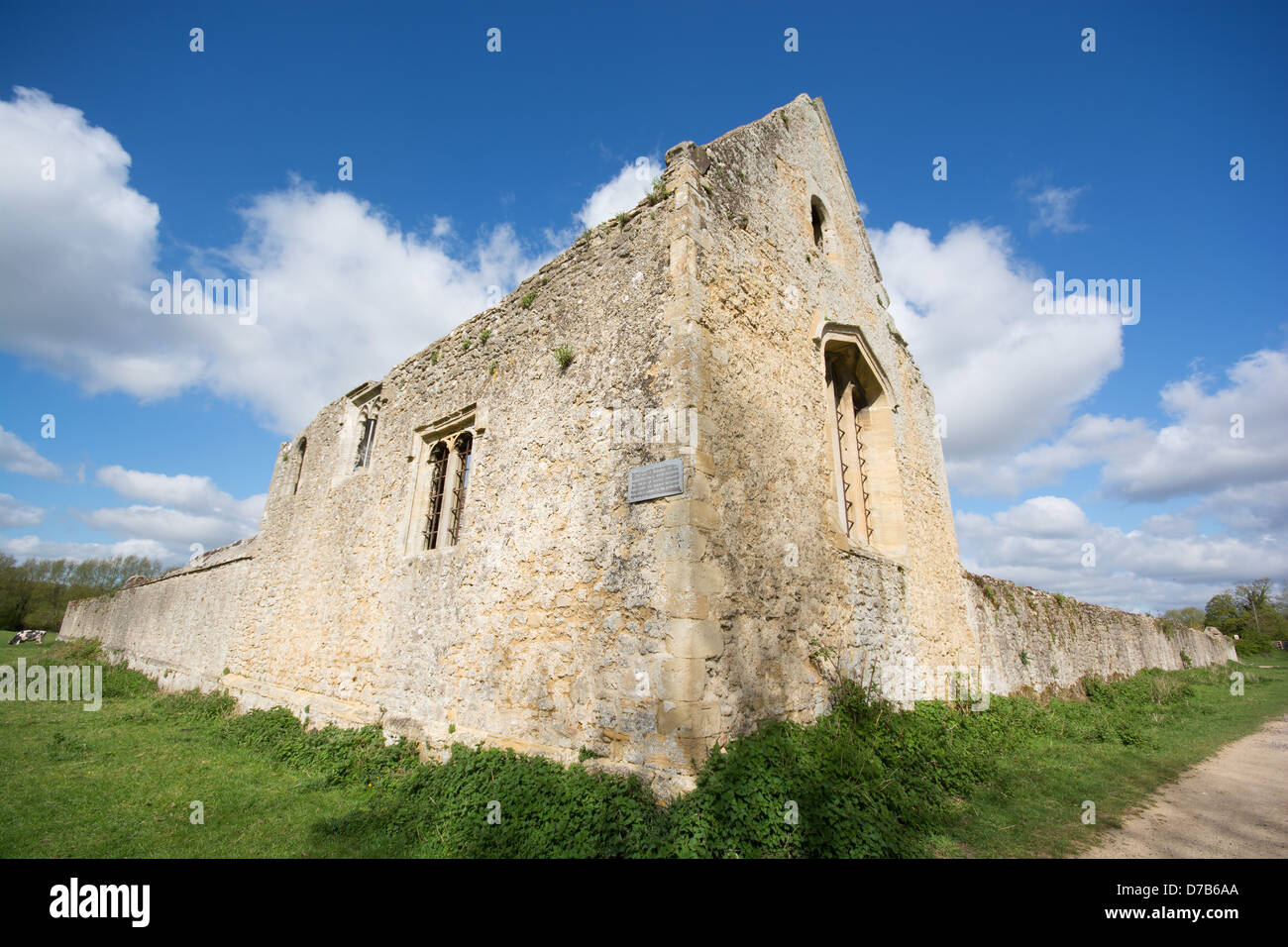 OXFORD, UK. The remains of Godstow Abbey by the River Thames. 2013 ...