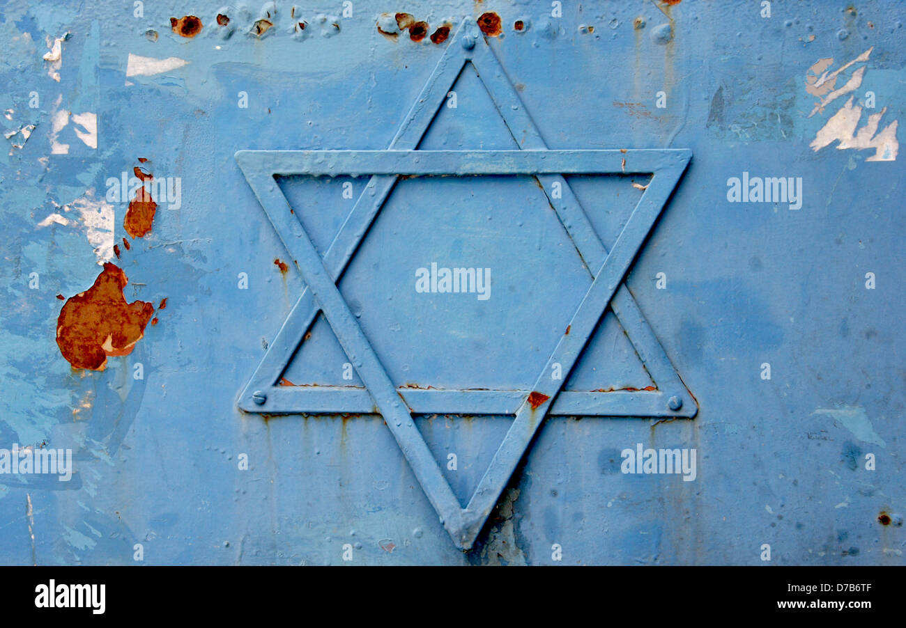 Star of david on a gate at meron hi-res stock photography and images ...