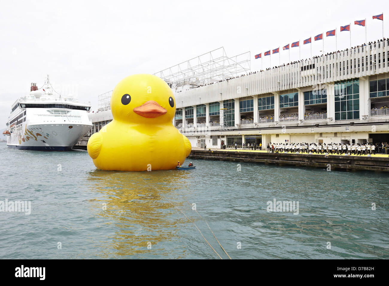 Rubber Duck World Tour Exhibition was held in Hong Kong, China on ...