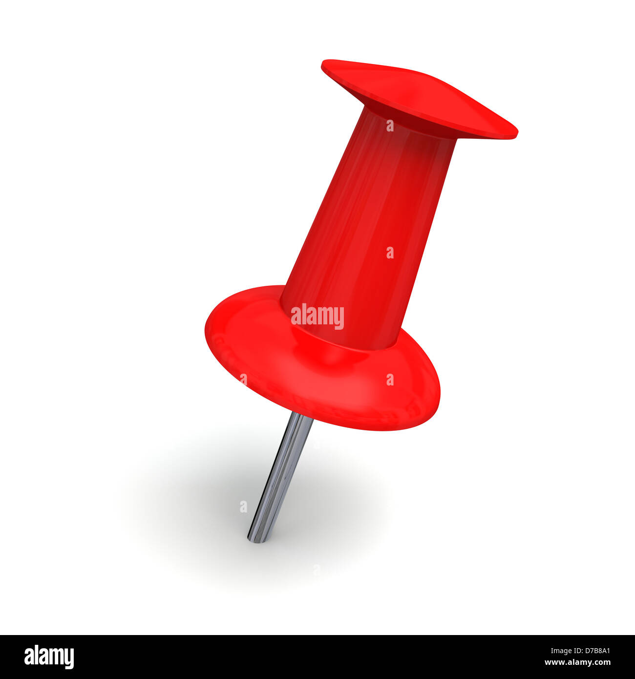 Red pin isolated on white background Stock Photo - Alamy