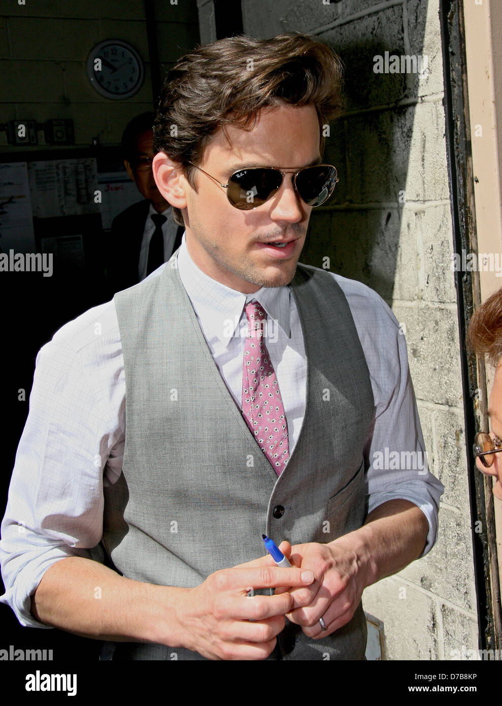 Matt Bomer leaving ABC studios after appearing on the 'Live with Regis ...