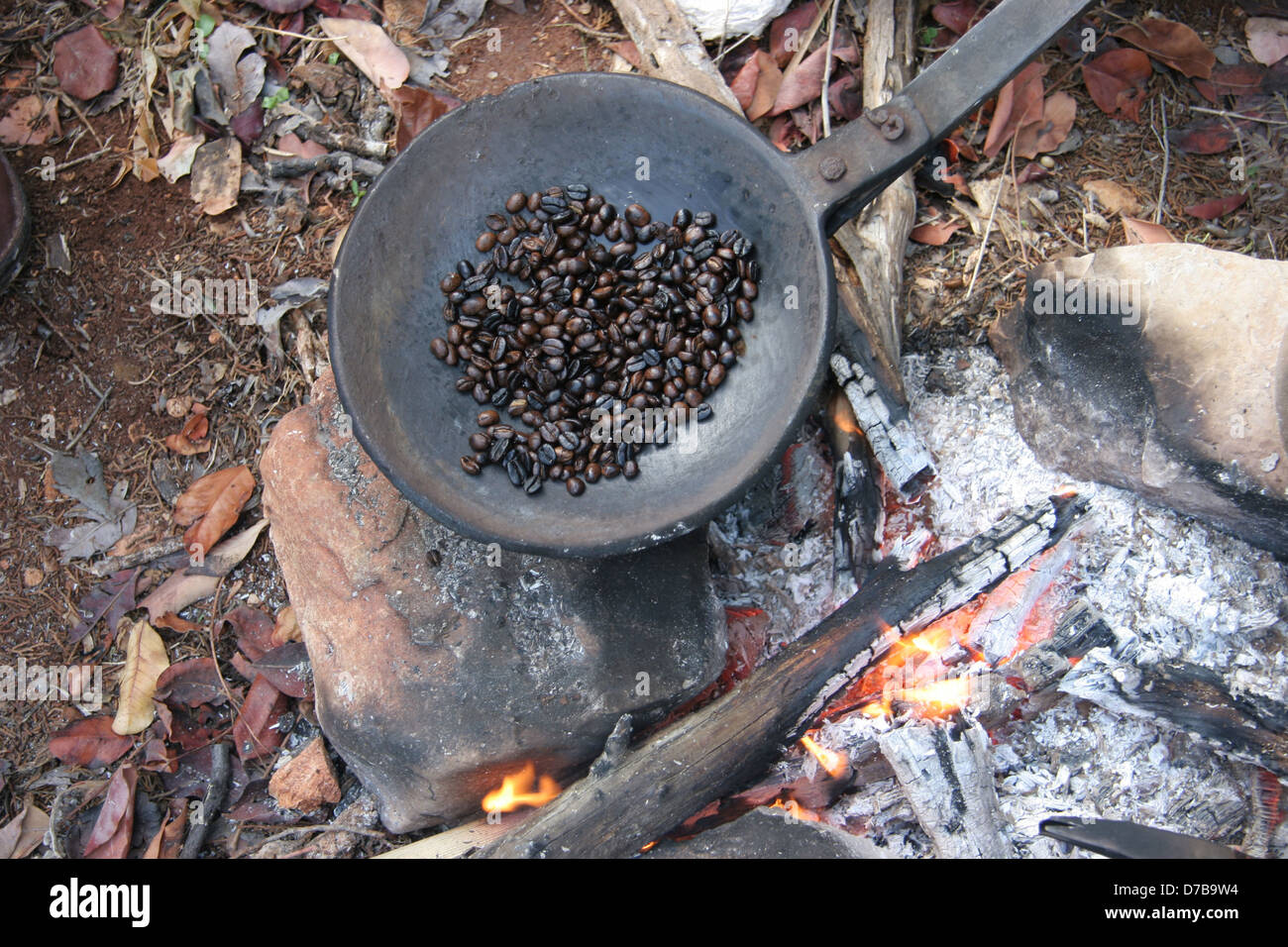 Warming coffee on fire hi-res stock photography and images - Alamy